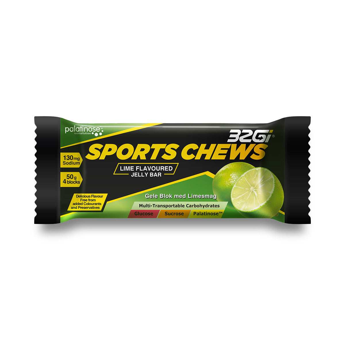 Sports Chews - Energy Sustaining Jelly Bar – 32Gi Global